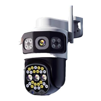 太阳能无电无网监控三画面监控