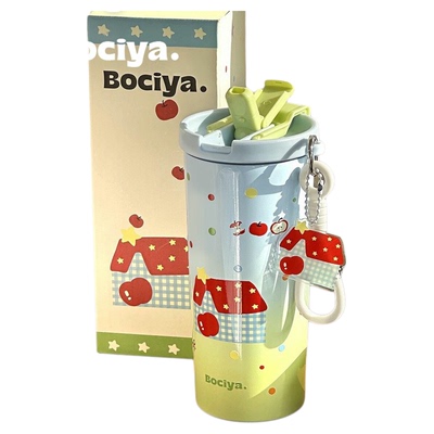 bociya吸管保温杯316覆钛内胆