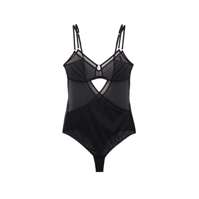 Intimissimi意舒漫性感纯欲轻薄V领连体衣打底紧身衣BOD2580