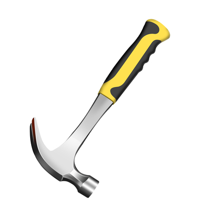 木柄带磁防滑羊角锤绝缘柄铁榔头