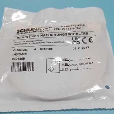 【请询价】全新原装SCHUNK雄克IN5/S-M8传感器0301469