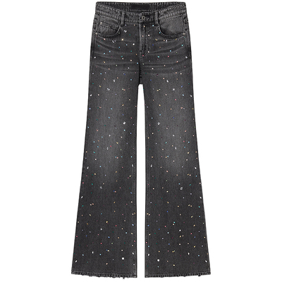 MissSixty烫钻喇叭牛仔裤