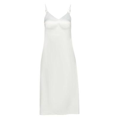 欧美性感露背镂空V领高腰连衣裙