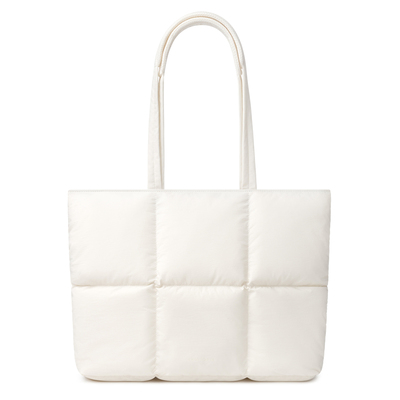 枕头托特包14英寸白色