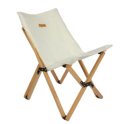 山之客实木蝴蝶椅帆布