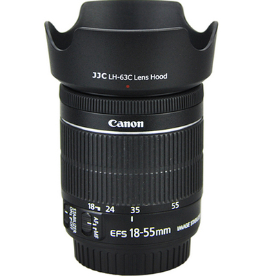 jjcew-63c适用佳能黑白色遮光罩