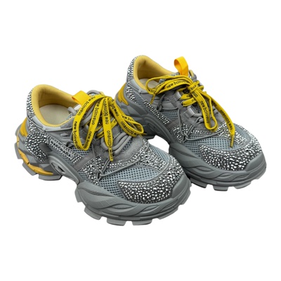 时尚水钻老爹鞋松糕底增高女鞋潮