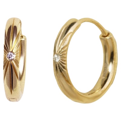 Stanza光芒耳环14k金钻石闪耀 送闺蜜生日礼物高级感耳环原创轻奢