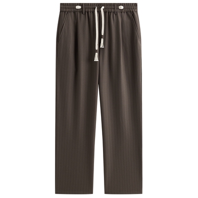 【商场同款】太平鸟男装提花休闲裤2026新款通勤直筒裤B1GMG2181