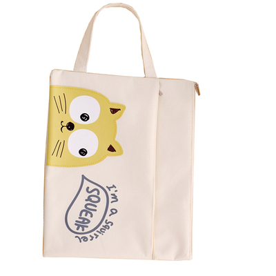 韩国创意文具牛津布双拉链文件袋