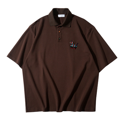 TimesInfinity手工串珠宽松Polo