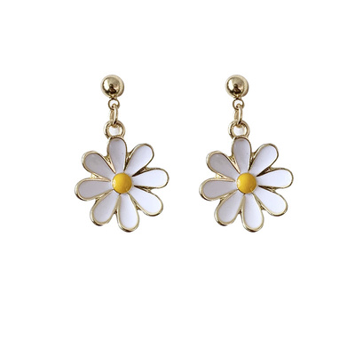 银针韩国花朵小巧精致甜美风耳夹