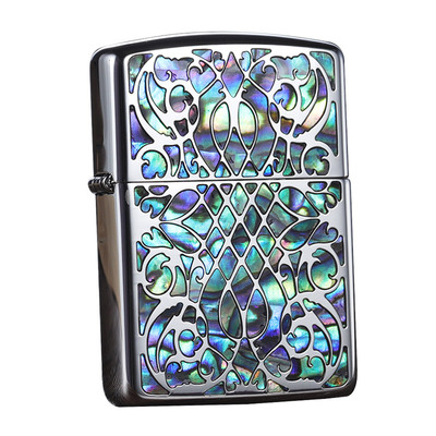 芝宝ZIPPO彩色贝壳镶嵌男士火机