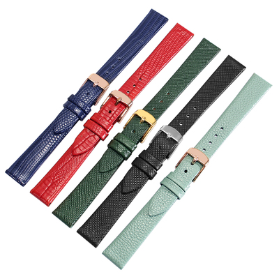 纪爵仕阿玛尼蓝色真皮手表带