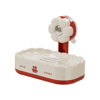 婚庆吸盘肥皂盒壁挂式免打孔