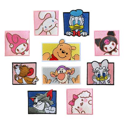 服装手账手机书包装饰自粘布贴