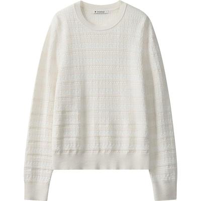 播商场同款设计师胶囊系列圆领毛衣女24秋温柔上衣BDR3SD3078