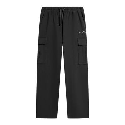 Lining/李宁正品新款滑板系列男子针织直筒宽松运动长裤AKLU131