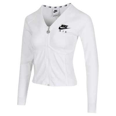 NIKE耐克短款瑜伽服女子新款舒适拉链紧身修身长袖鱼骨上衣FD2377