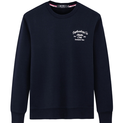 七匹狼时尚印花圆领卫衣