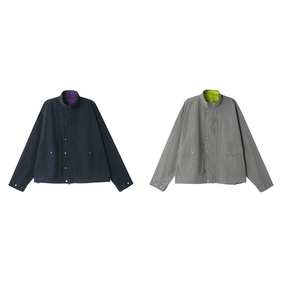 About Passion · 撞色内里立领风衣外套