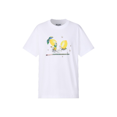 Moschino Jeans 26早春 女士圆领短袖印花T恤