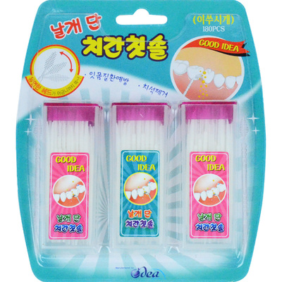 韩国进口护理弯头盒牙线棒