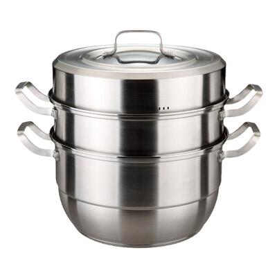 304不锈钢三层复合底多用蒸锅