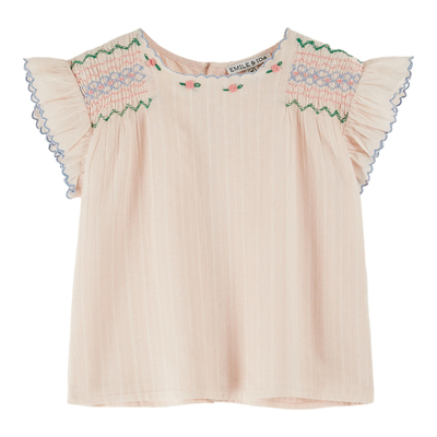 54 Little 法国emile et ida SS25女宝吊带短袖半裙短裤帽子