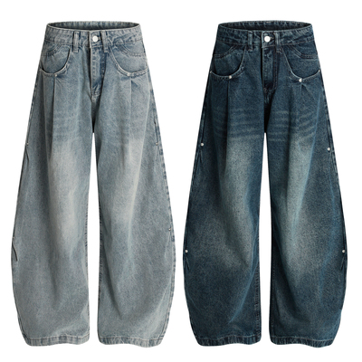 美式复古cleanfit牛仔裤