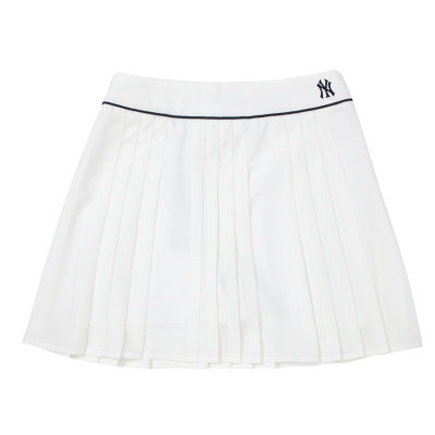 【自营】MLB女款学院风时尚休闲百褶裙新款黑色运动短裙3FSKV0253