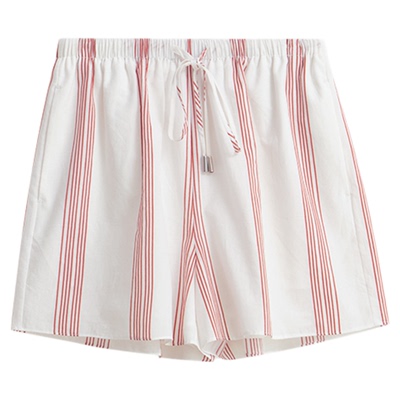 ltyp旅途原品 新店专享四折NO.169 100%棉时尚休闲竖纹抽绳短裤女