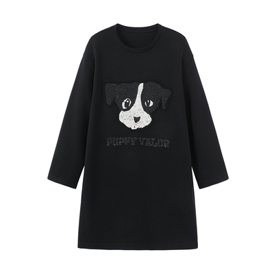 URLAZH有兰PUPPY亮片连衣裙