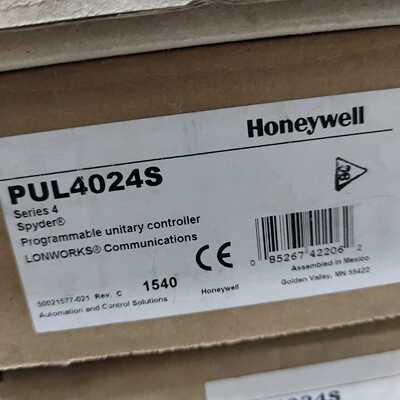 议价Honeywell霍尼韦尔WEBS系列控制器PUL4024S/PUB4024S