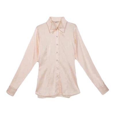 JiCheng甜美风压褶真丝衬衫