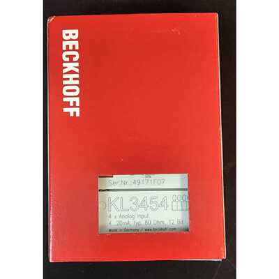 议价倍福BECKHOFF 4 通道模拟输入端子模块 KL3454