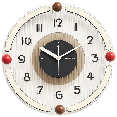 奶油风艺术客厅装饰挂钟