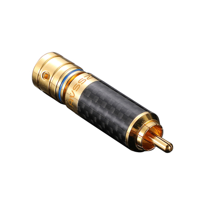AVSSZ免焊镀金RCA插头带固定