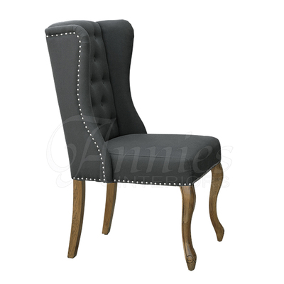 法式家具天使美人铆钉拉扣实木餐桌椅乡村布艺个性沙发椅老虎椅