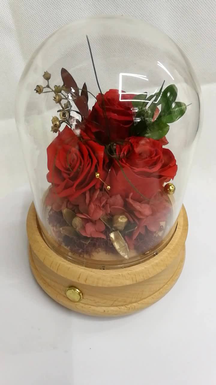 Wholesale Eternal Roses Music Box Preserved Roses Flower Musical Box ...