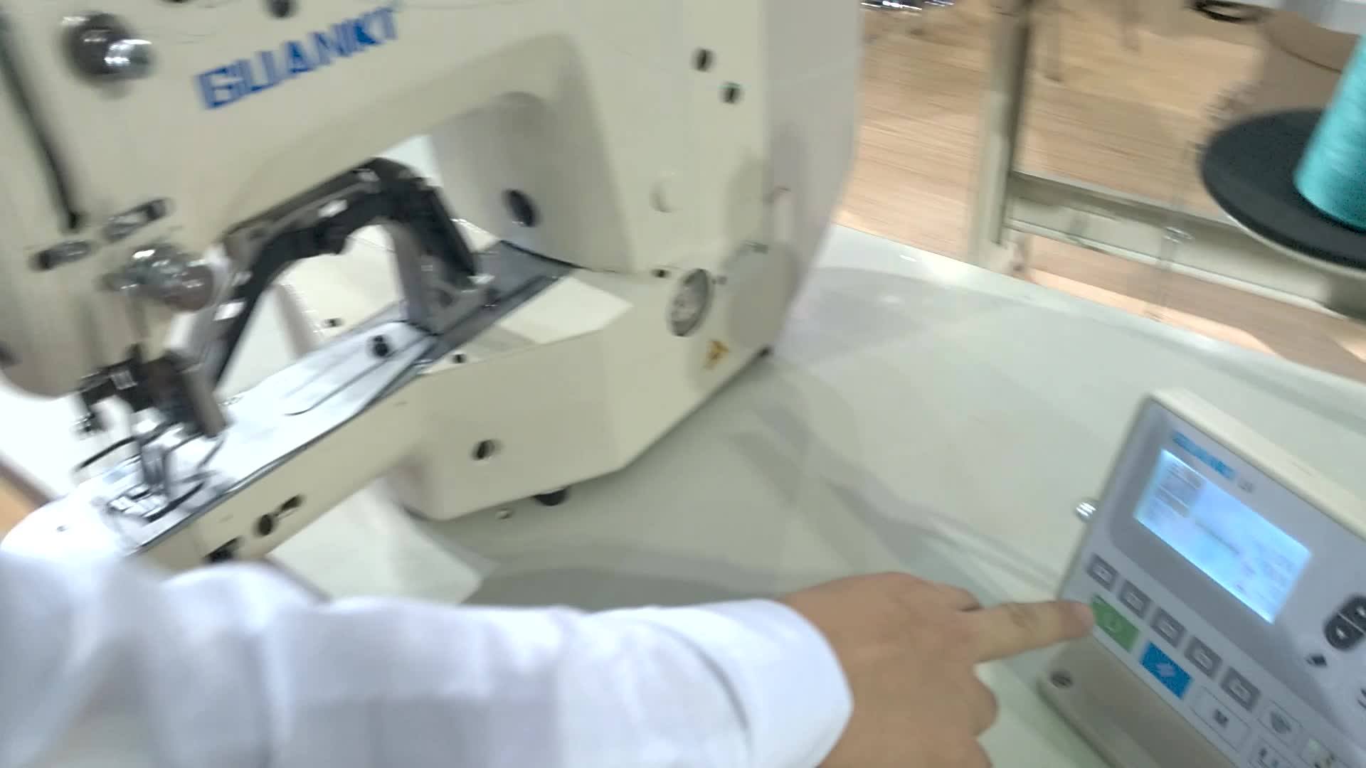 Guanki Glk-1900a Bar Tack Sewing Machine Industrial Stitching Cap ...