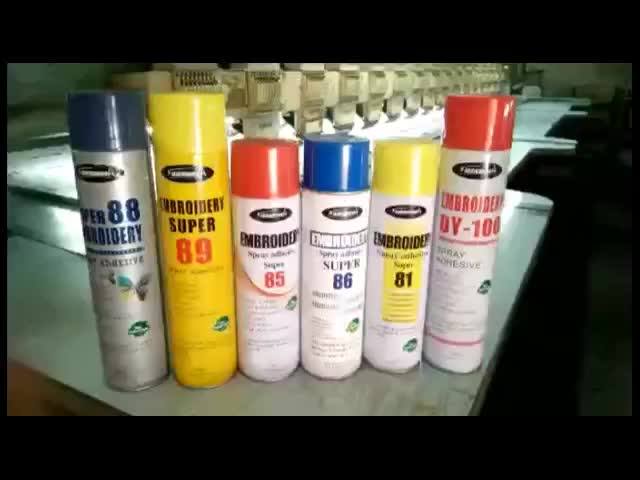 Embroidery Aerosol Self Adhesive Spray Waterproof Fabric Glue For Cloth ...