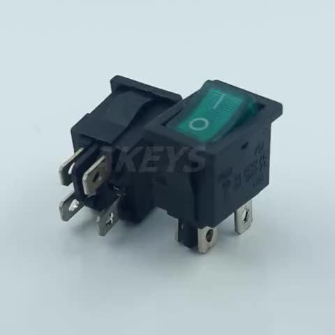Kcd1-104-4p 4pins Power Switch Rocker Switch With Green Light For ...