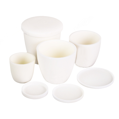 刚玉坩埚带盖圆弧形实验室耐高温