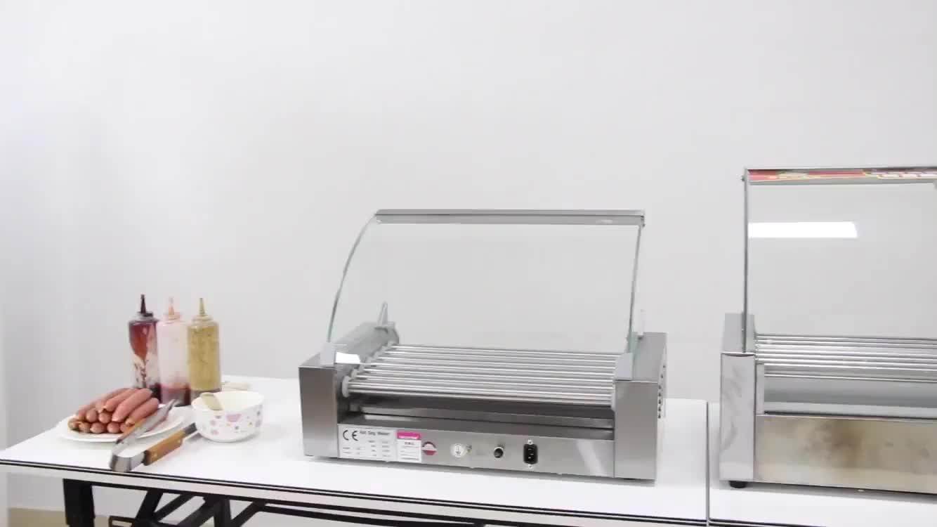 Best Price Automatic Hot Dog Machine Sausage Grill Hot Dog Making ...