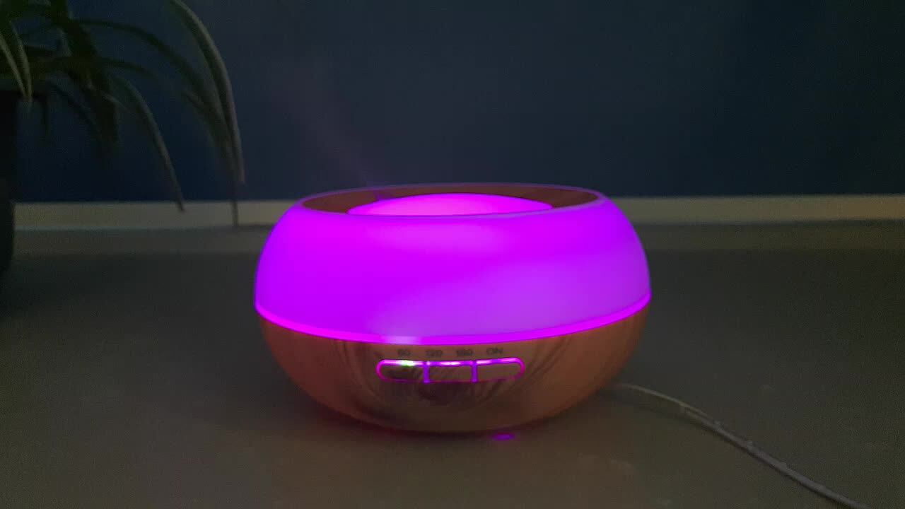Yohe Wood Grain Aroma Diffuser Ultrasonic Cool Mist Room Humidifier 7 ...
