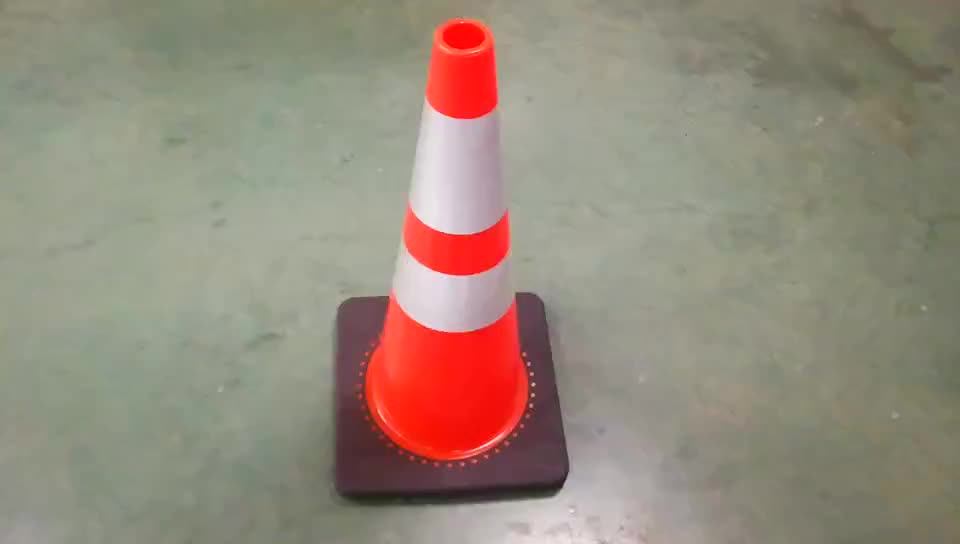 28" Solid Orange,Black Base Slim Traffic Cones - Buy 28" Solid Orange ...