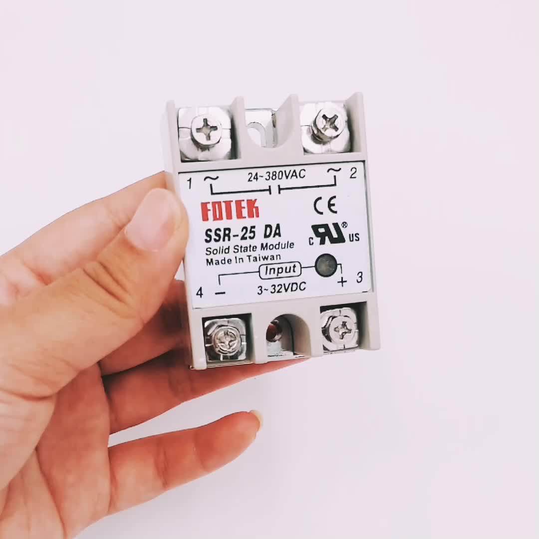 Ssr-25da 10a/250v 3-32vdc Solid State Electricity Flow Relay For ...