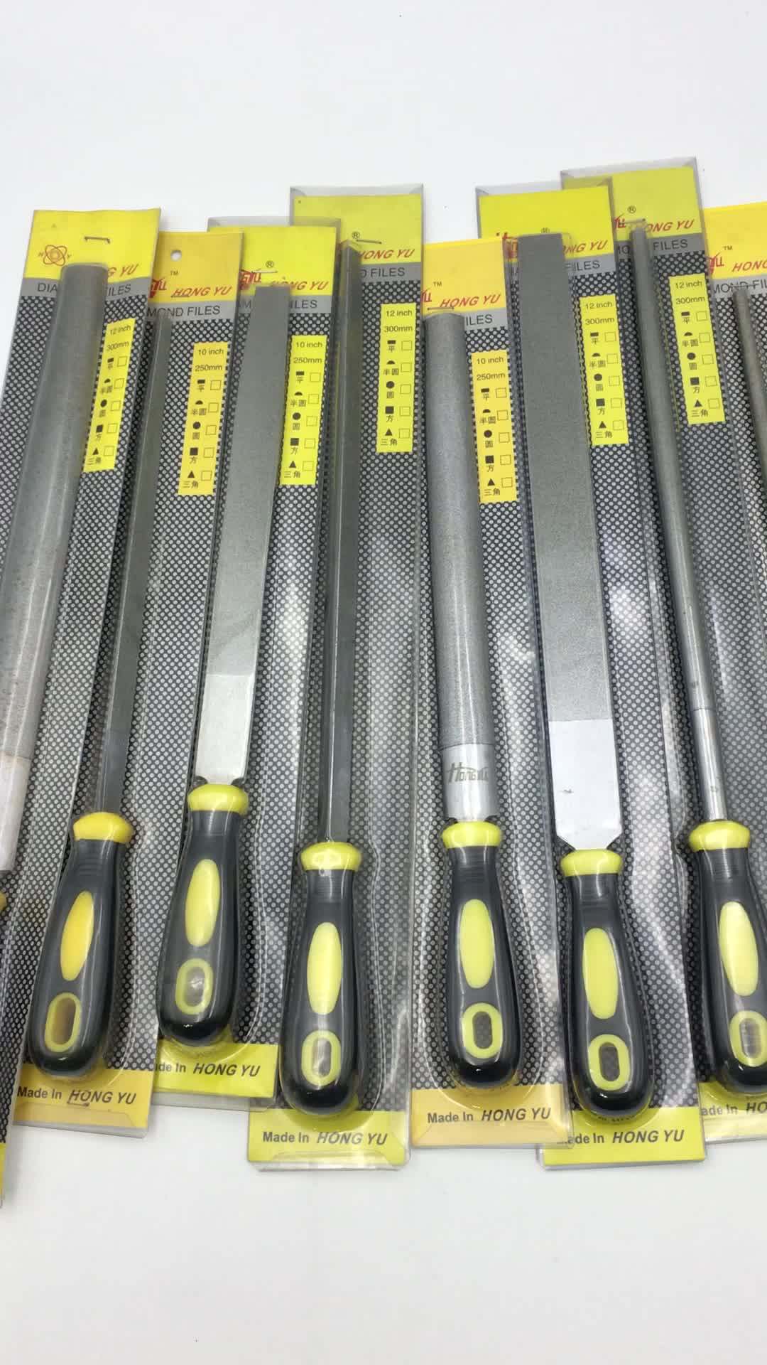 Hand File Set Medium-toothed Steel Files,Including Round,Half-round ...