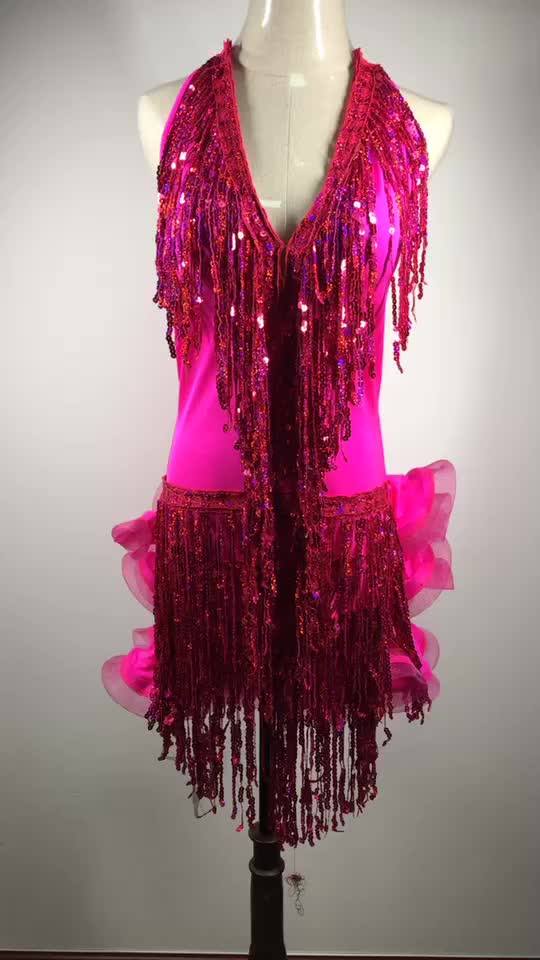 Competition Ballroom Wear Performance Sexy For Women Fringed Cheap Cha ...